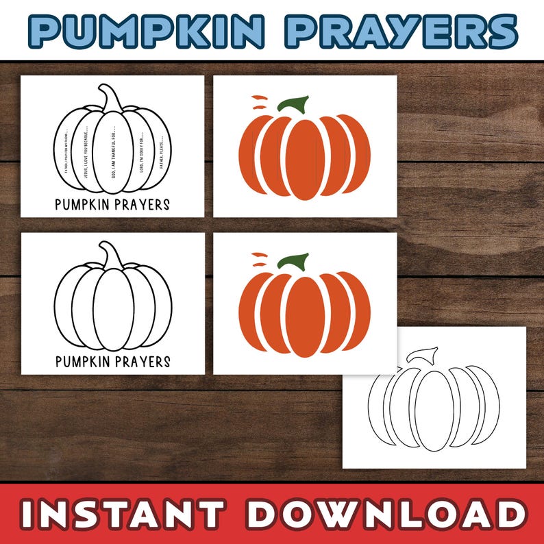 Learn How to Pray With Pumpkin Prayers Fall Puzzle Craft (digital ...