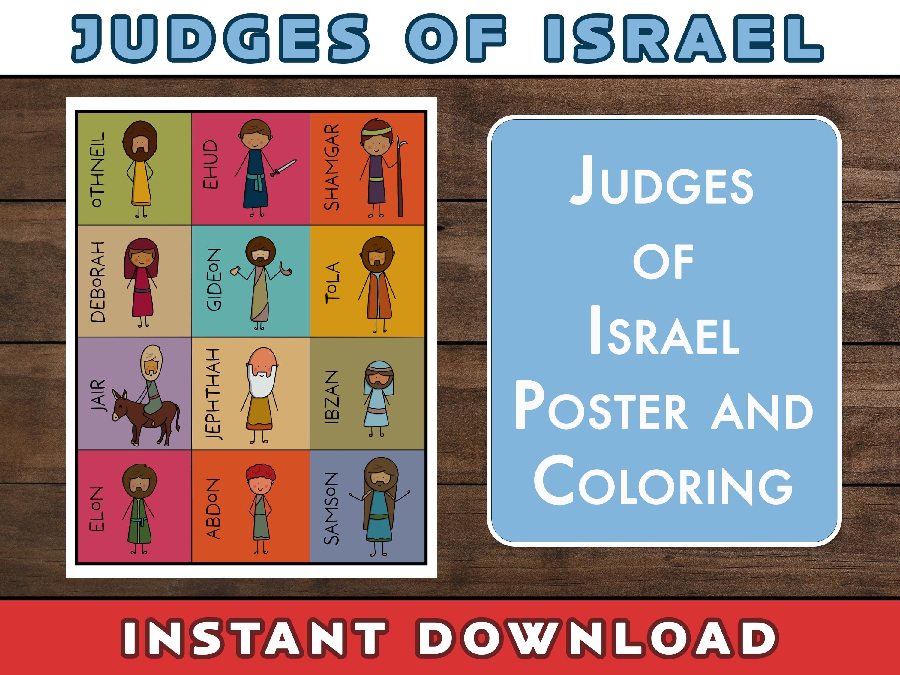 Judges of Israel Old Testament Judges Bible Class Craft Sunday School ...