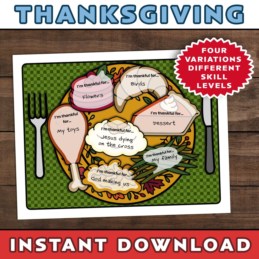 Build a Thanksgiving Plate : What Are You Thankful for Thanksgiving ...