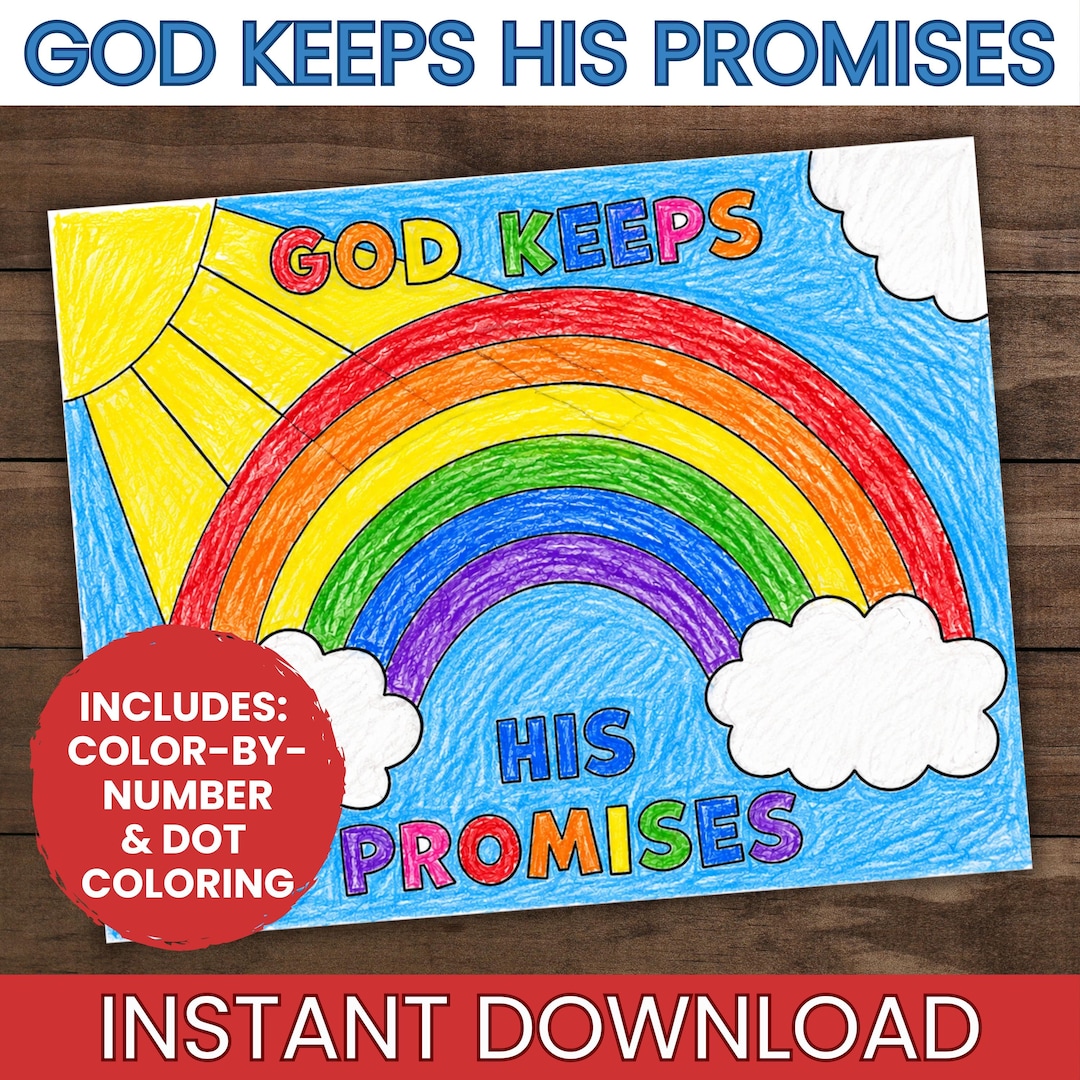 God Keeps His Promises Preschool Craft Noah Ark Bible Story Lesson ...