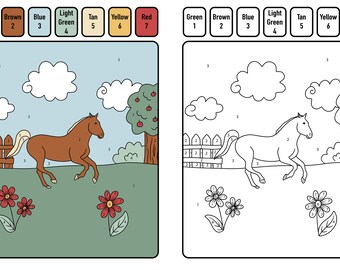 Printable Horse Worksheet - Etsy