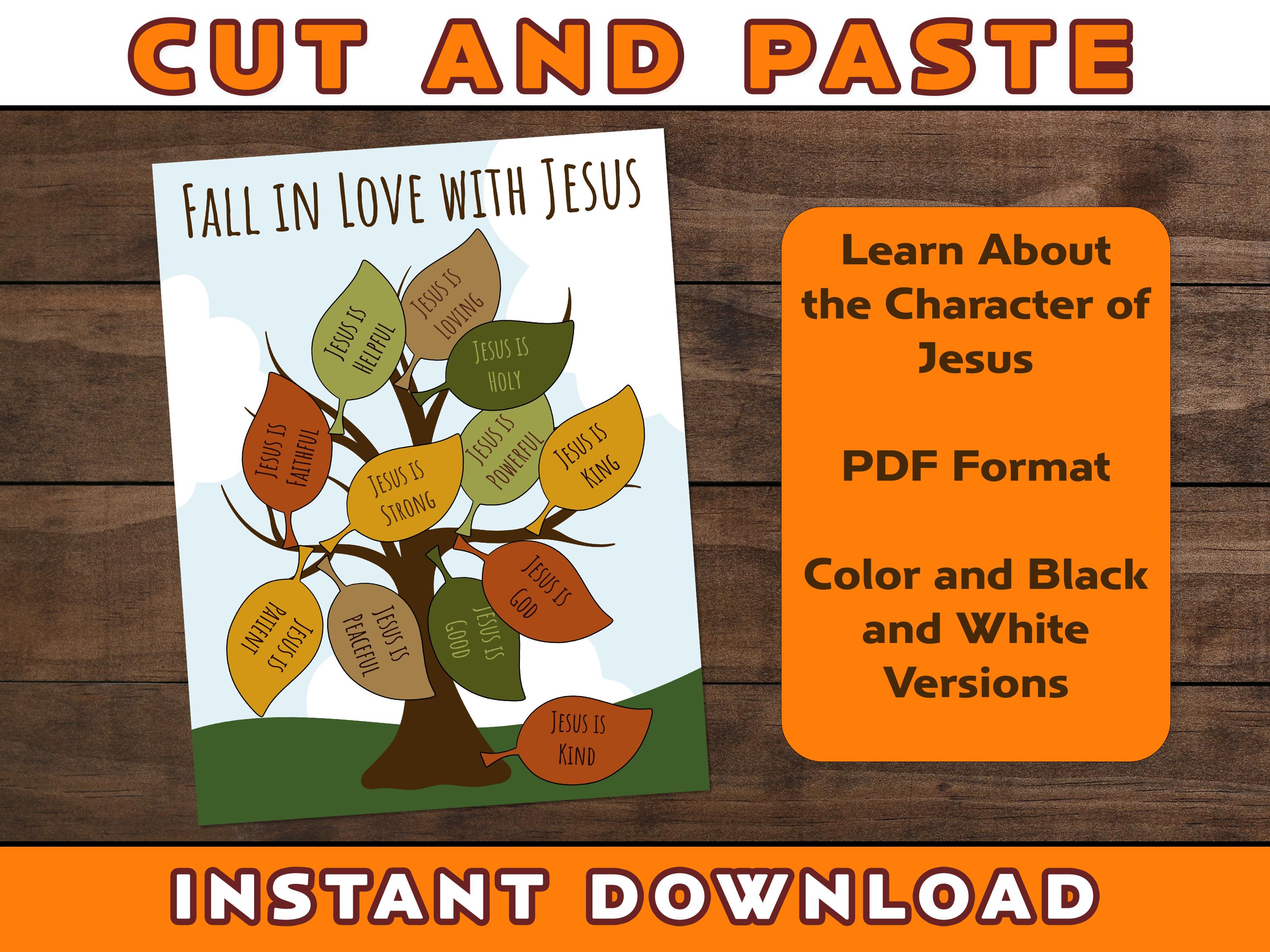 Fall in Love With Jesus Craft | Sunday School Activity (digital ...