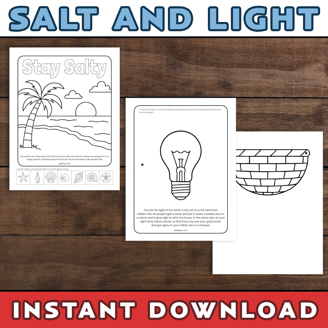 You Are the Light of the World Craft You Are the Salt of the Earth ...