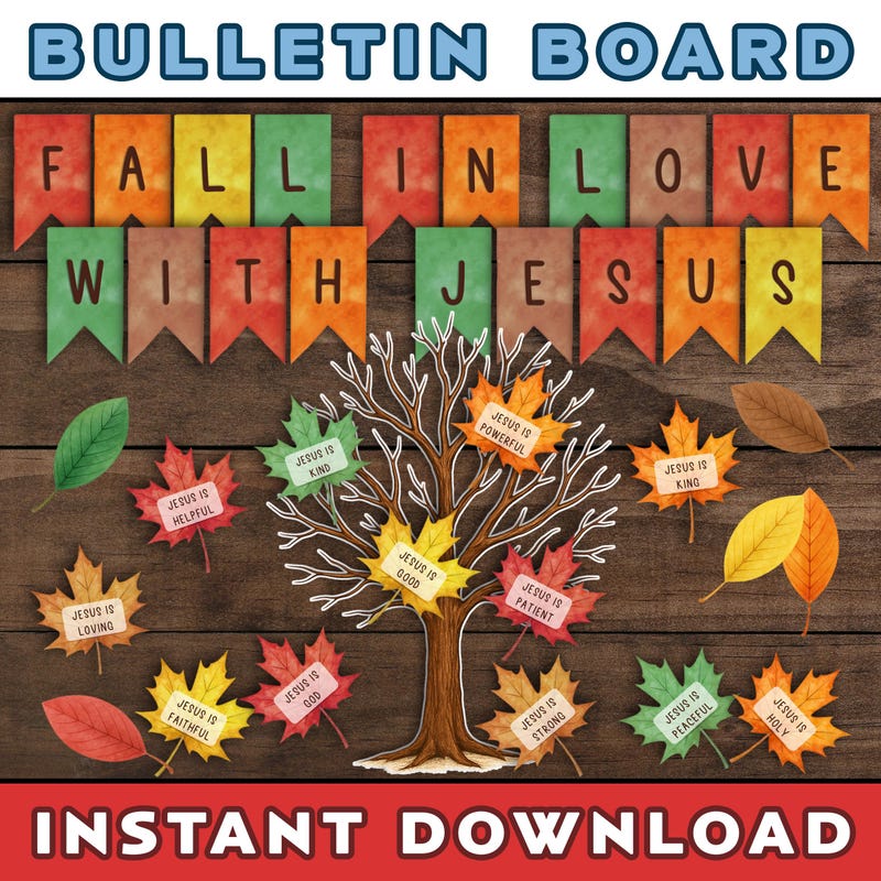 Sunday School Christian Fall Bulletin Boards - Etsy