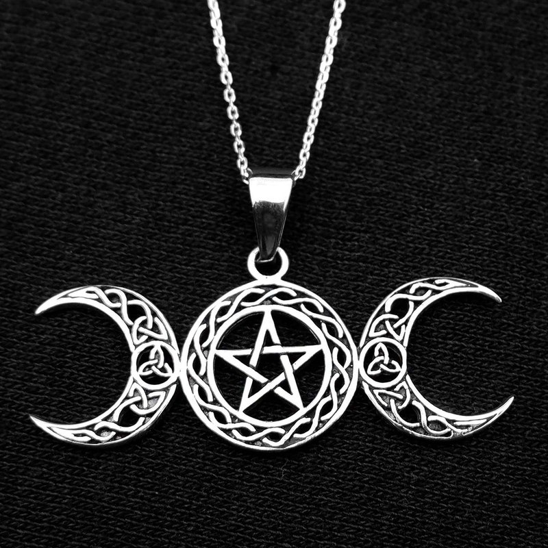 Triple Moon Necklace - Etsy UK