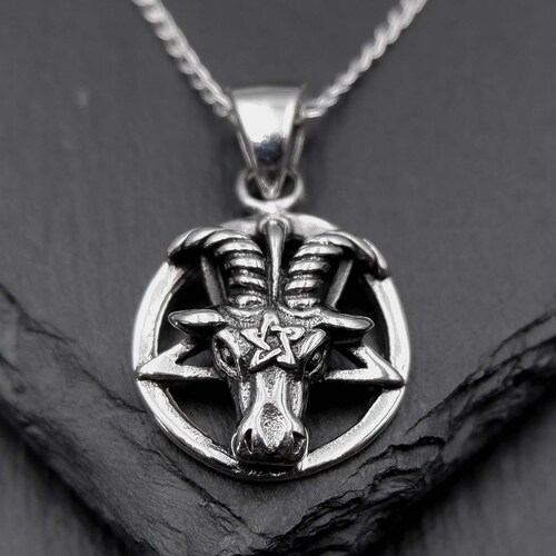 Necklace Pendant Inverted Pentagram Satan Satanic Goth - Etsy