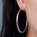 Silver Round Large Hoop Creole Earrings, 925 Sterling Silver Hoop ...