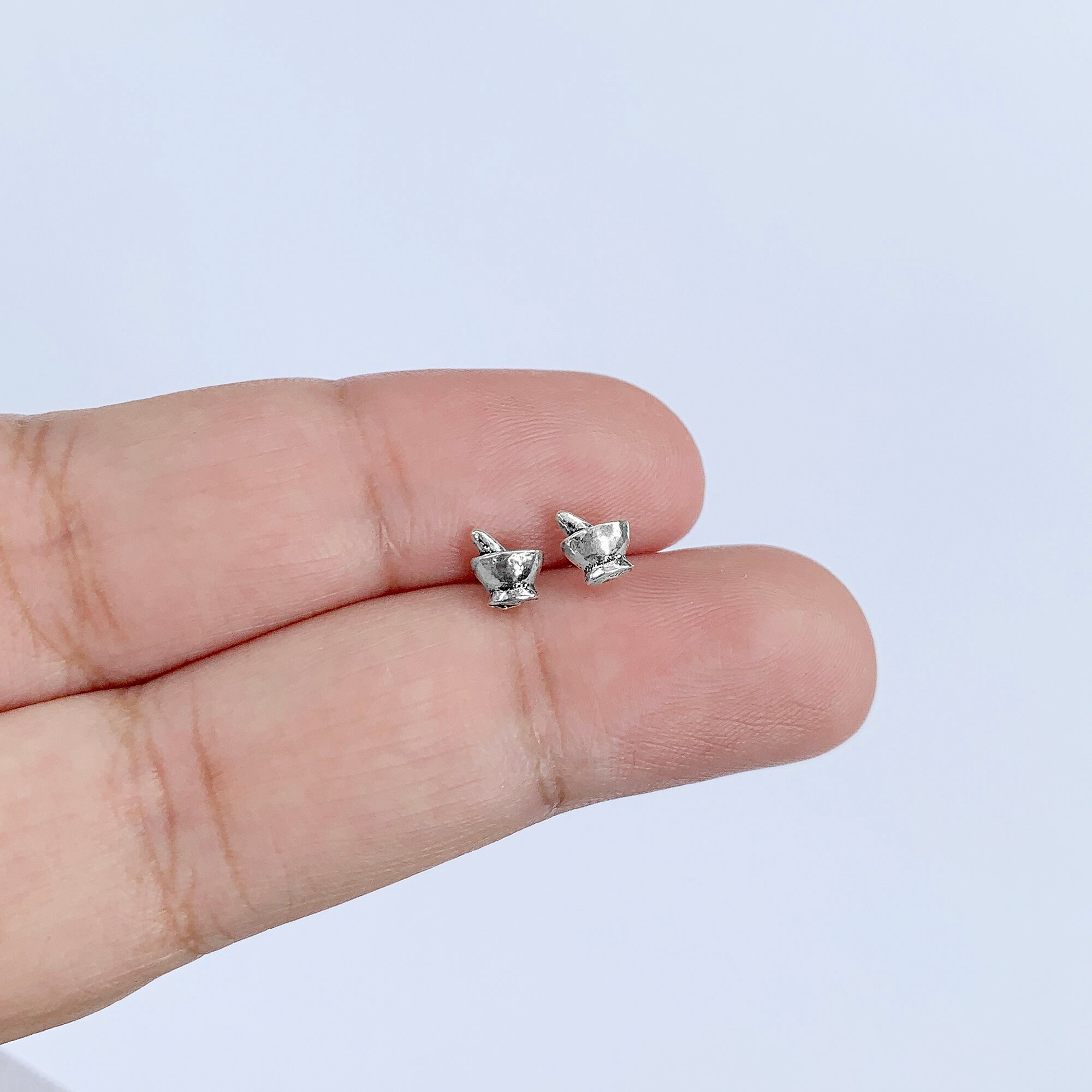 925 Sterling Silver Mortar and Pestle Stud Earrings Tiny - Etsy