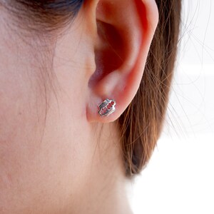 925 Sterling Silver Tiny Razor Blade Steampunk Gothic Novelty Post Stud ...