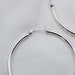 Silver Round Large Hoop Creole Earrings 925 Sterling Silver - Etsy