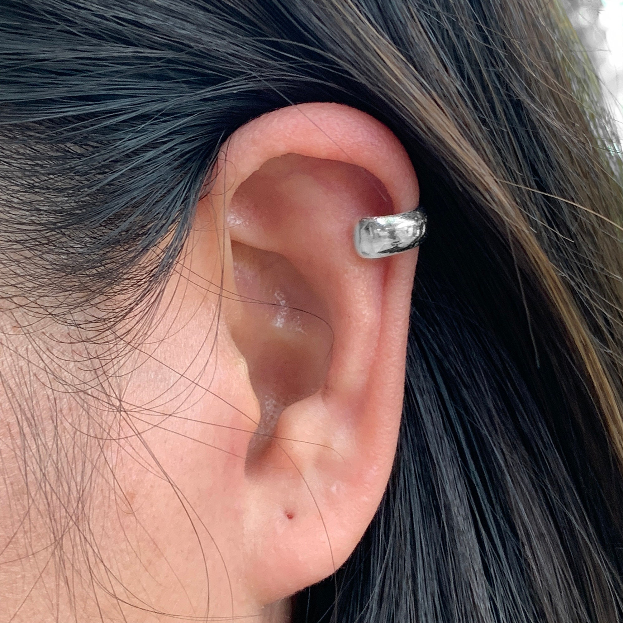 925 Sterling Silver Simple Ear Cuff Earrings Cartilage Helix - Etsy UK