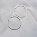 Silver Round Large Hoop Creole Earrings 925 Sterling Silver - Etsy