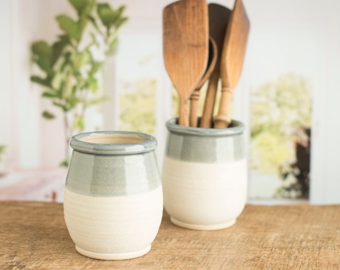 Pottery Utensil Pot, Kitchen Utensil Pot. - Etsy