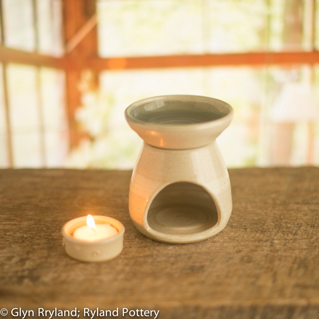 Handmade Pottery Oil Burner: Ceramic Wax Melt, Incense Diffuser - Etsy