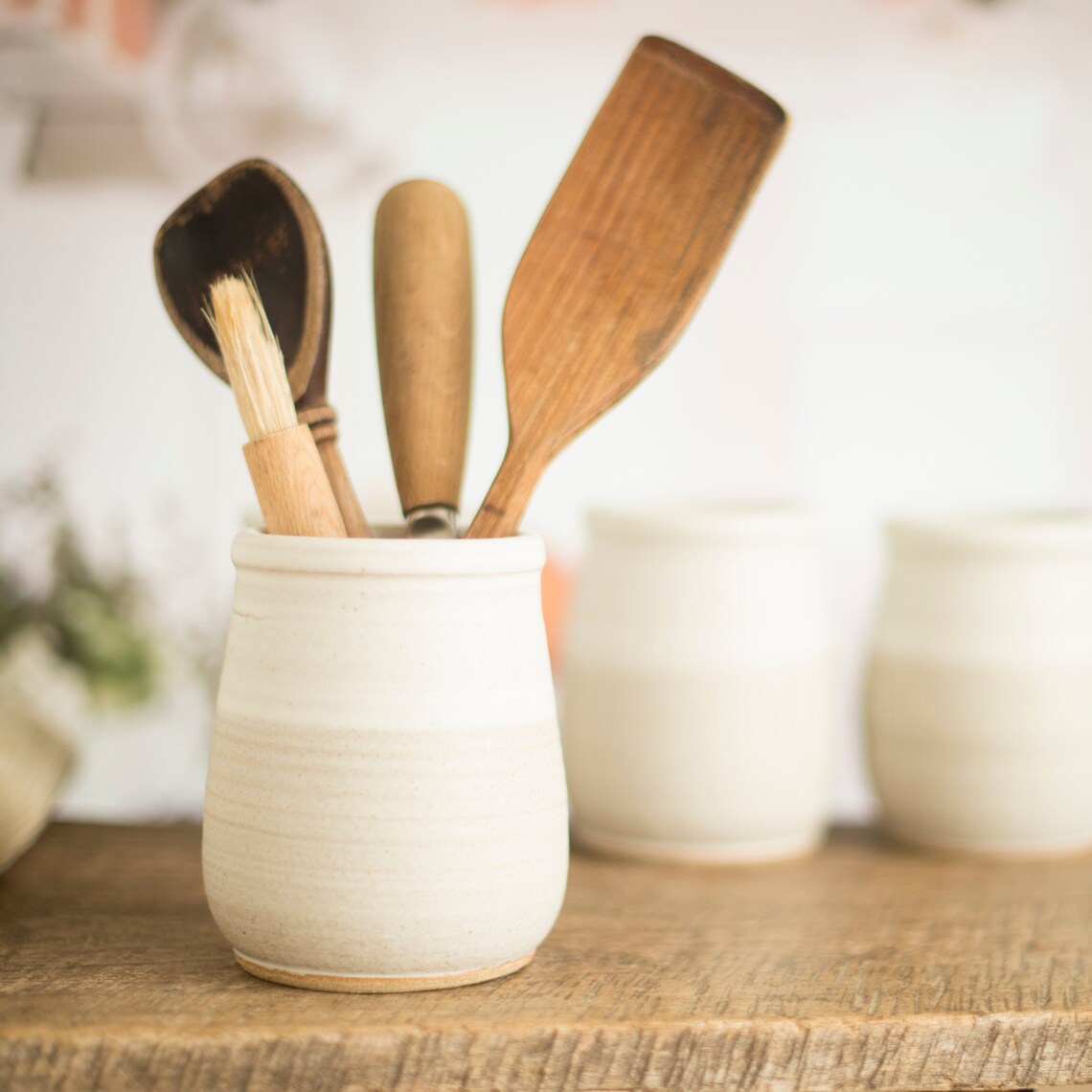 Pottery utensil pot Kitchen utensil pot. | Etsy