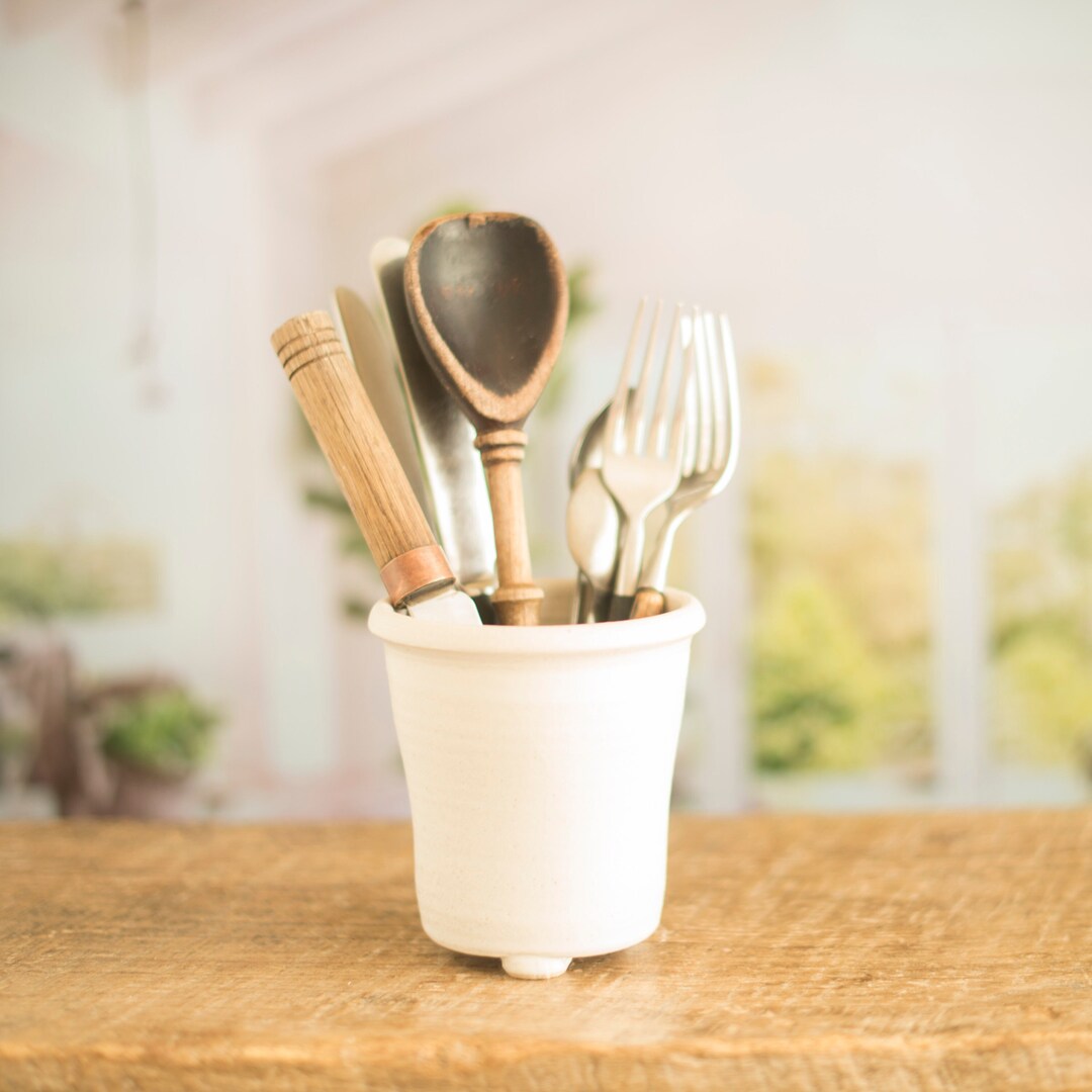 Small Handmade Cutlery Drainer Pot - Etsy