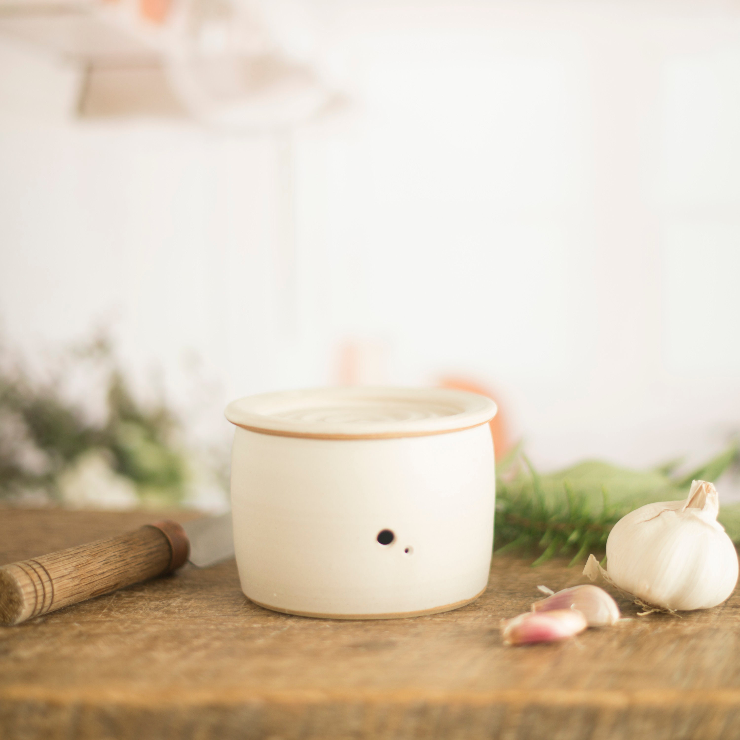 Garlic Keeper, Rustic Garlic and Ginger Pot - Etsy