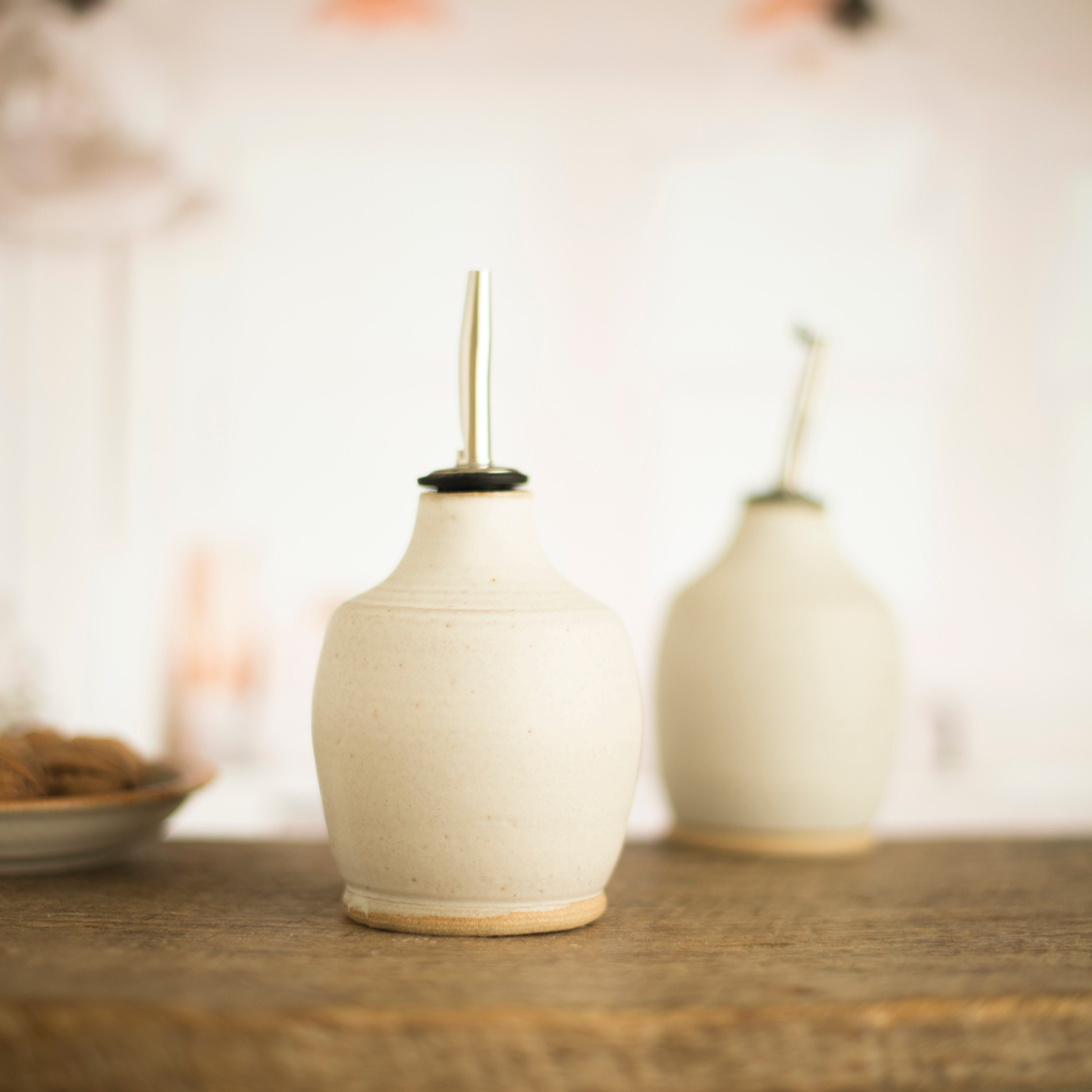 Ceramic Oil Bottle Handmade Olive Oil Bottle Oil Dispenser | Etsy