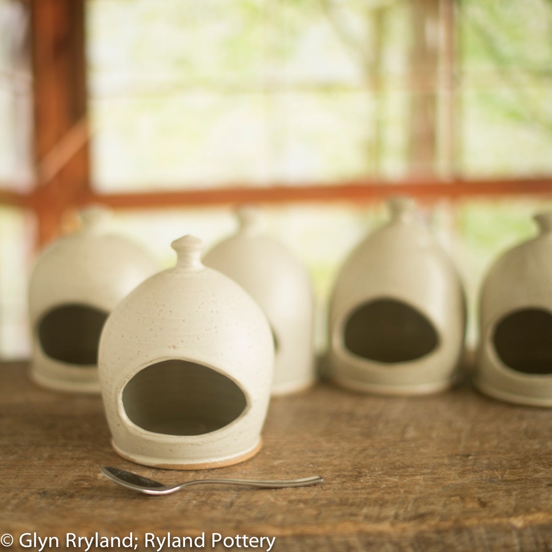 Small Pottery Salt Pig - Etsy UK