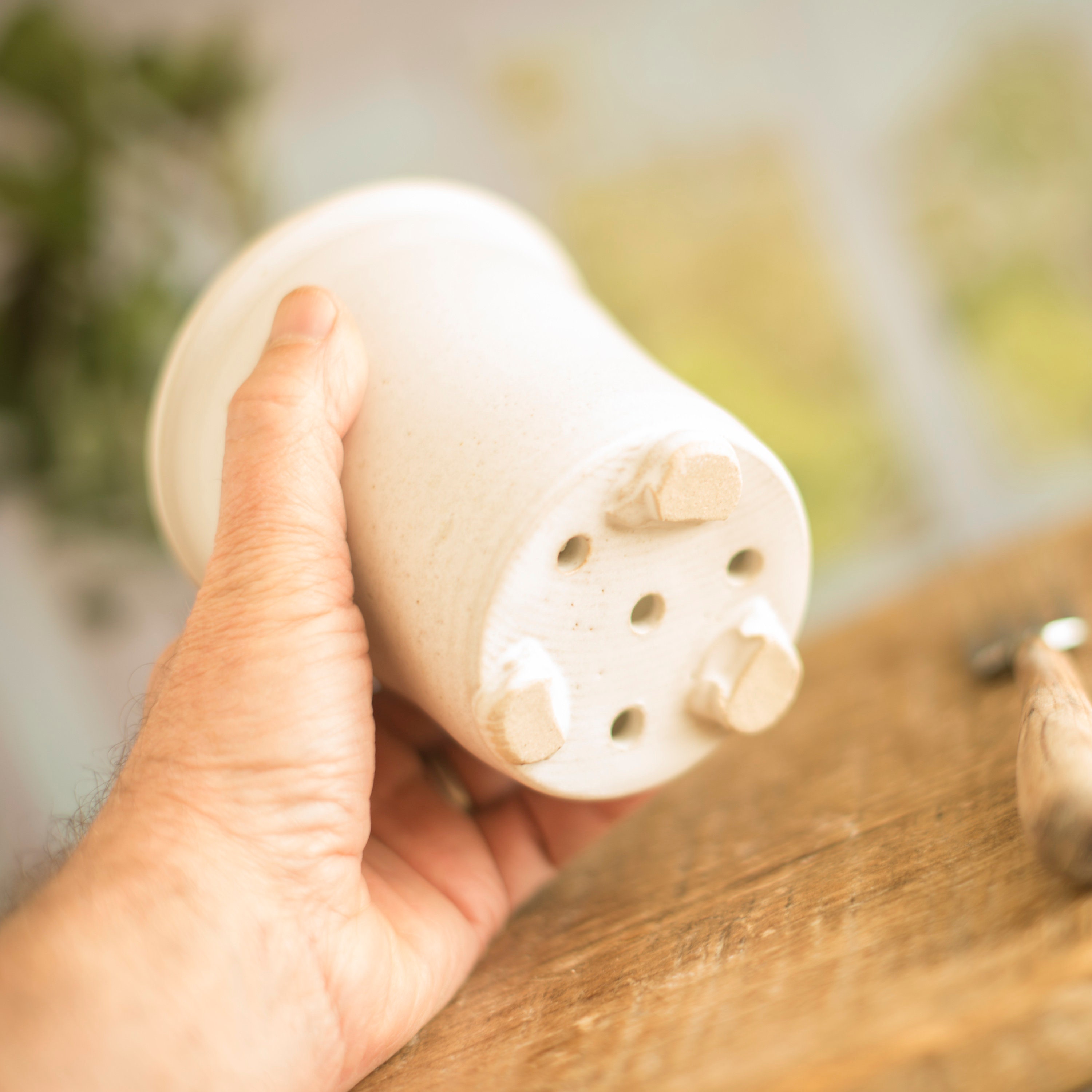 Small Handmade Cutlery Drainer Pot - Etsy
