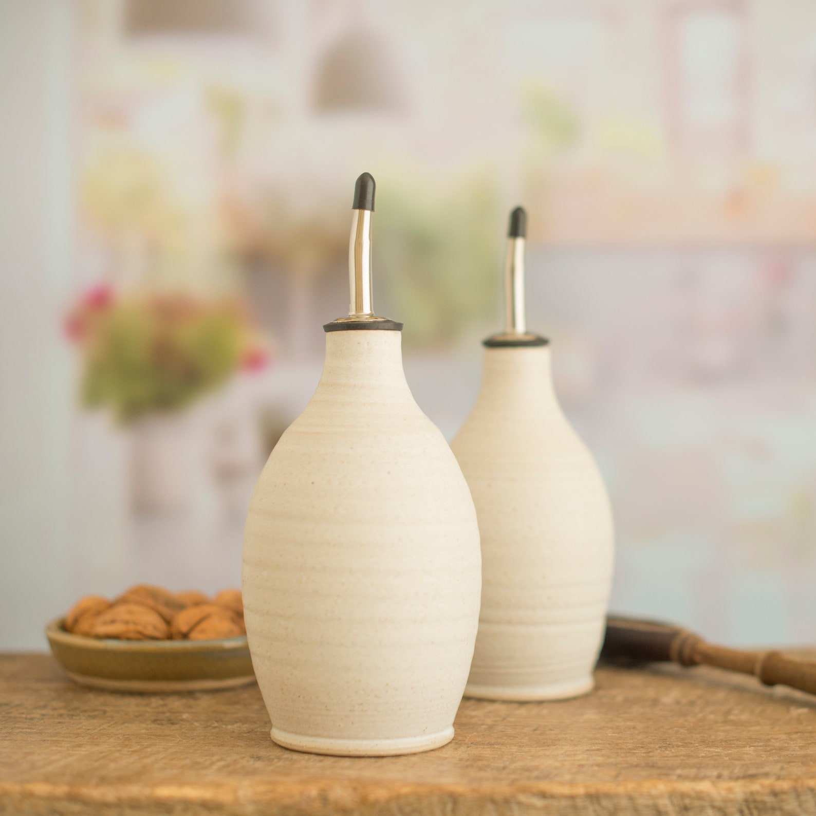 Ceramic Oil Bottle Handmade Olive Oil Bottle Oil Dispenser | Etsy