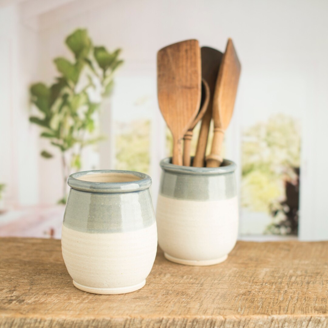 Pottery Utensil Pot, Kitchen Utensil Pot. - Etsy