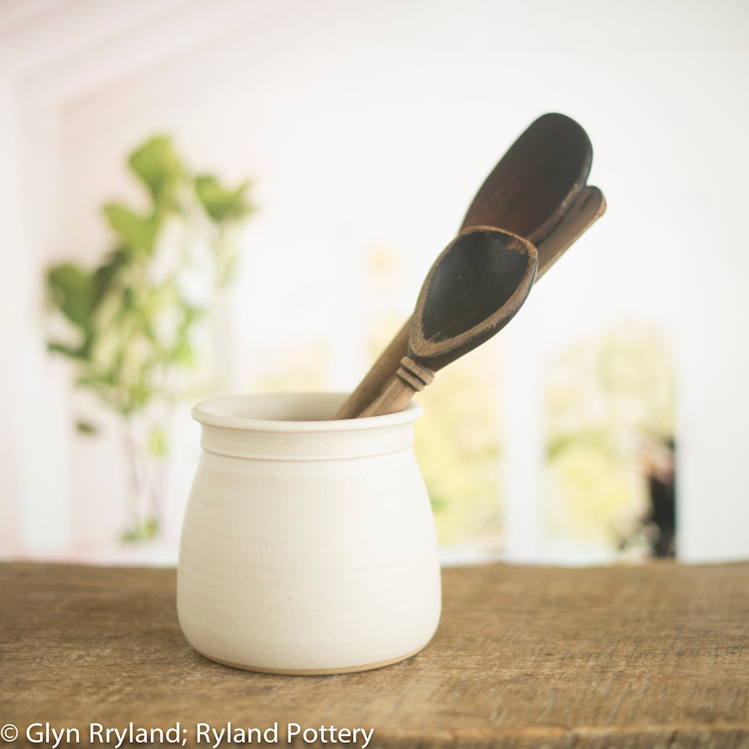 Handmade Pottery Utensil Pot Kitchen Utensil Pot Utensil Pot - Etsy
