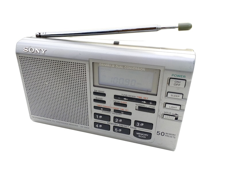 Sony ICF-SW35 PLL Synthesized Receiver FM Stereo Sw Mw Lw Radio World ...