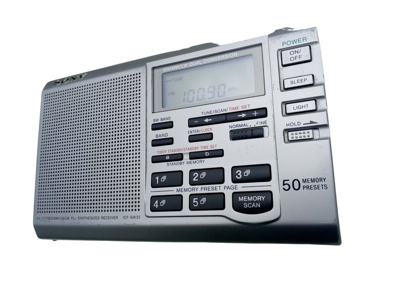 Sony ICF-SW35 PLL Synthesized Receiver FM Stereo Sw Mw Lw Radio World ...