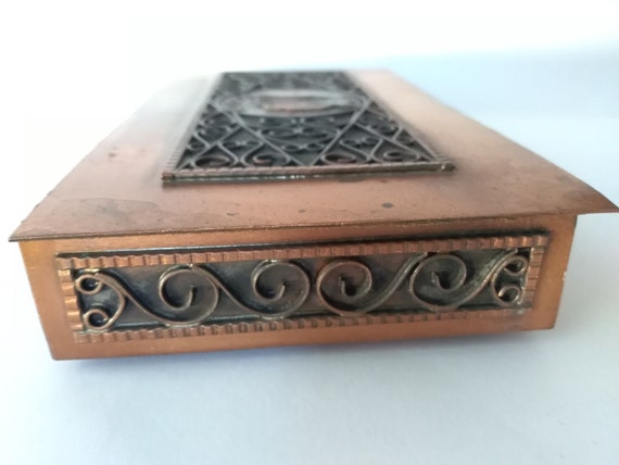 Retro Copper Box Vintage Jewelry Box Design box Colle… - Gem
