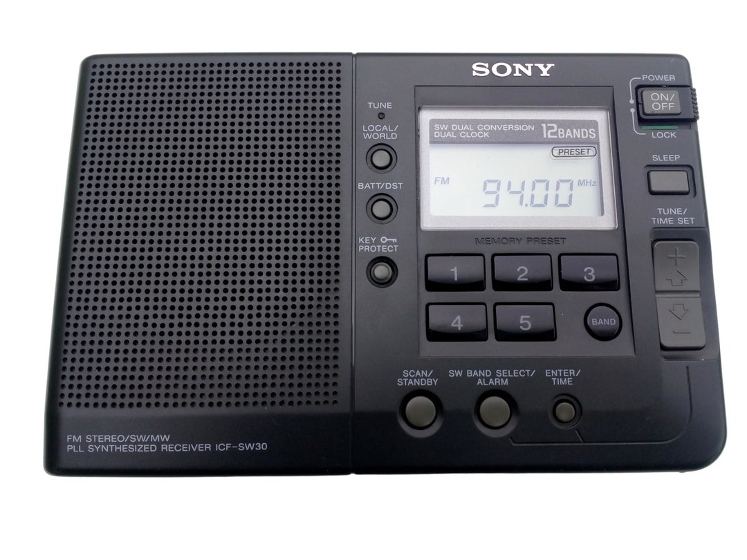 Sony ICF-SW30 High Quality World Radio Receiver Stereo via Headphones ...