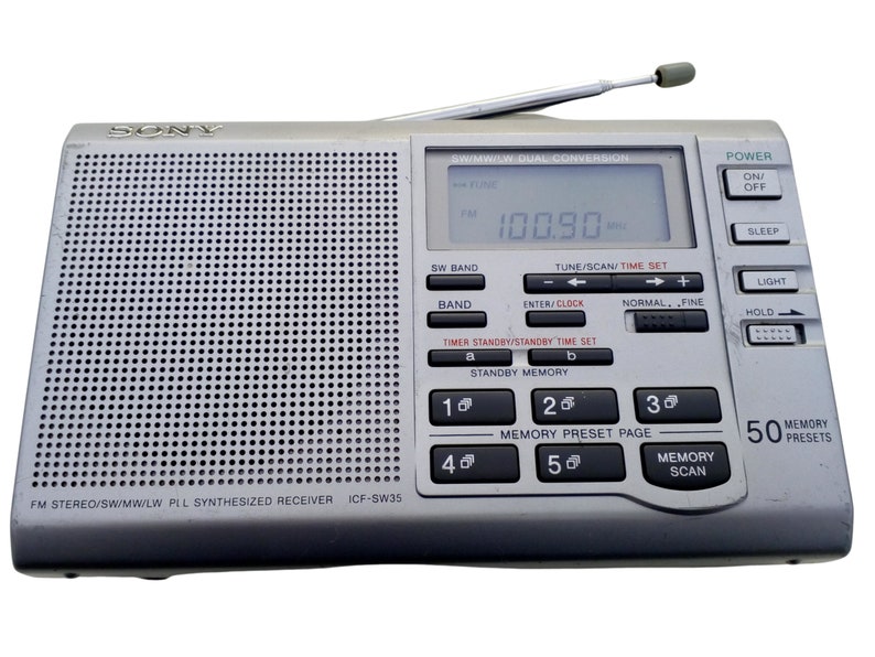 Sony ICF-SW35 PLL Synthesized Receiver FM Stereo Sw Mw Lw Radio World ...
