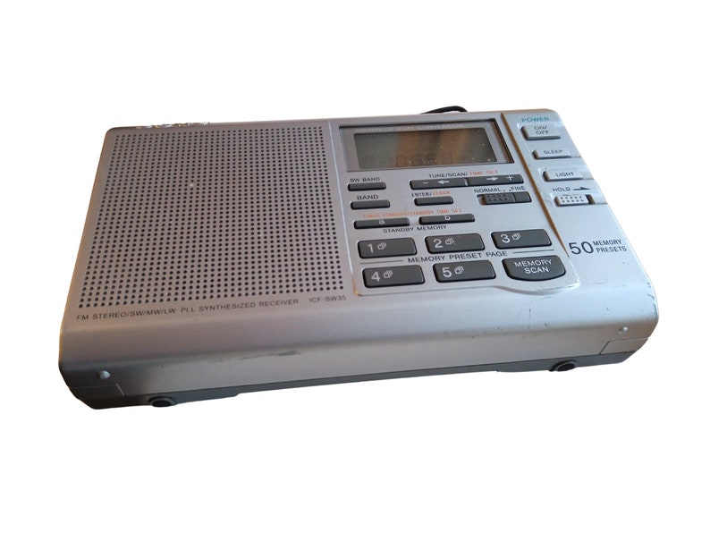 Sony ICF-SW35 PLL Synthesized Receiver FM Stereo Sw Mw Lw Radio World ...