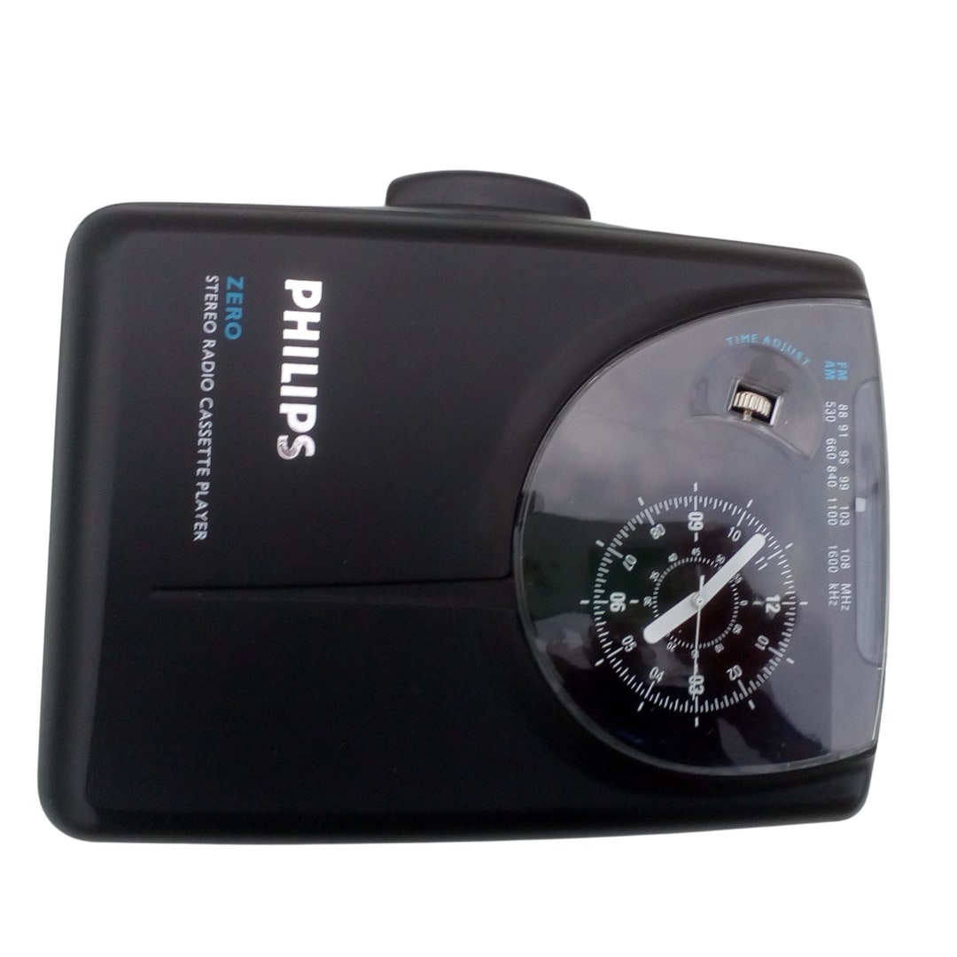 Philips Zero Walkman Radio Cassette Player With a Clock Retro Collectible Oldschool Electronics ...