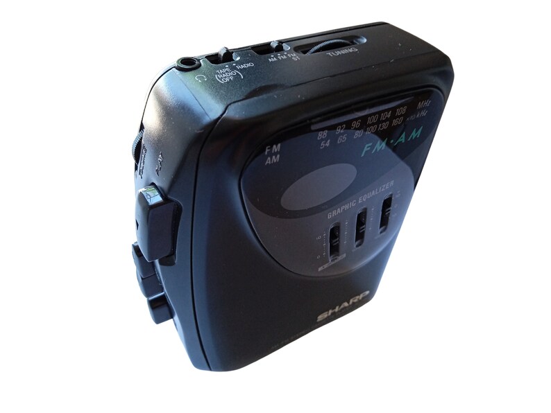 Sharp JC 196 Walkman Cassette Player and AM FM Stereo Radio Retro ...
