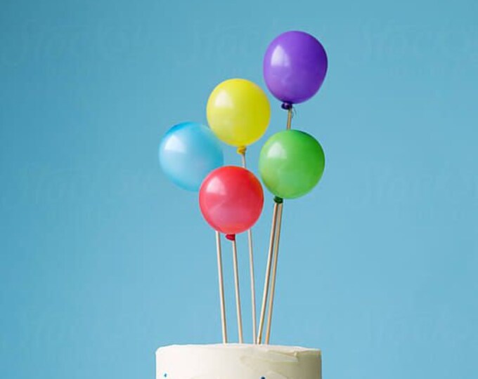 Balloon Cake Topper, Colorful Balloon Topper DIY - Etsy