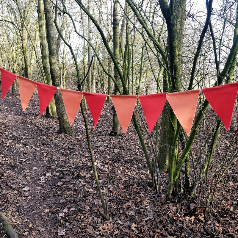 Orange Bunting - Etsy