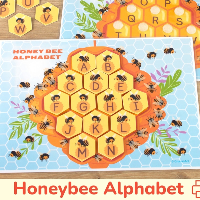 Honey Bee Alphabet - Etsy