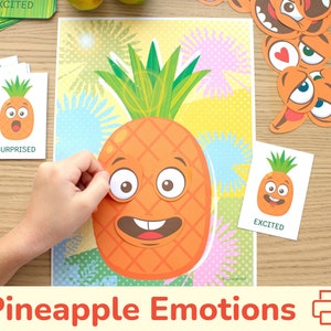 Emotions and Feelings Printable Activity. Pineapple Toddler - Etsy