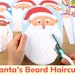 Santas Beard Cutting Activity. Christmas Scissor Skills - Etsy