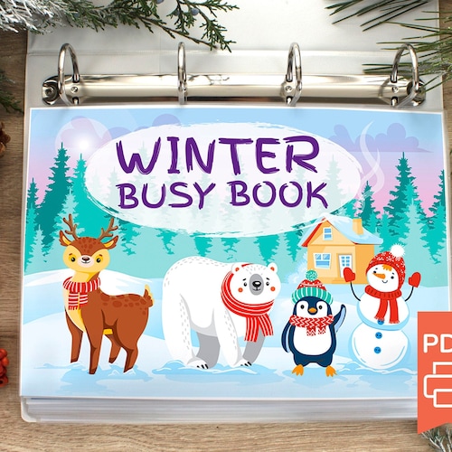 Printable Christmas Busy Book Toddler Activity Binder - Etsy