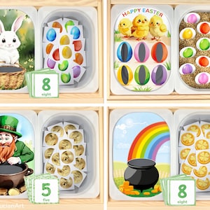 Flisat Insert Growing Bundle: Set of Printable Templates for Sensory ...