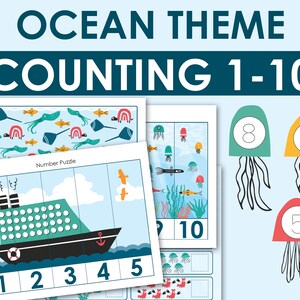 Numbers and Counting Busy Book Pages for Toddlers & | Etsy