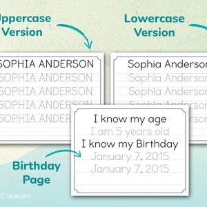 Custom Name Tracing Worksheets. Personalized Name Writing Practice ...