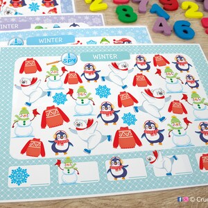 Winter I Spy Counting Activity. Seasonal Printable Count to 10 ...