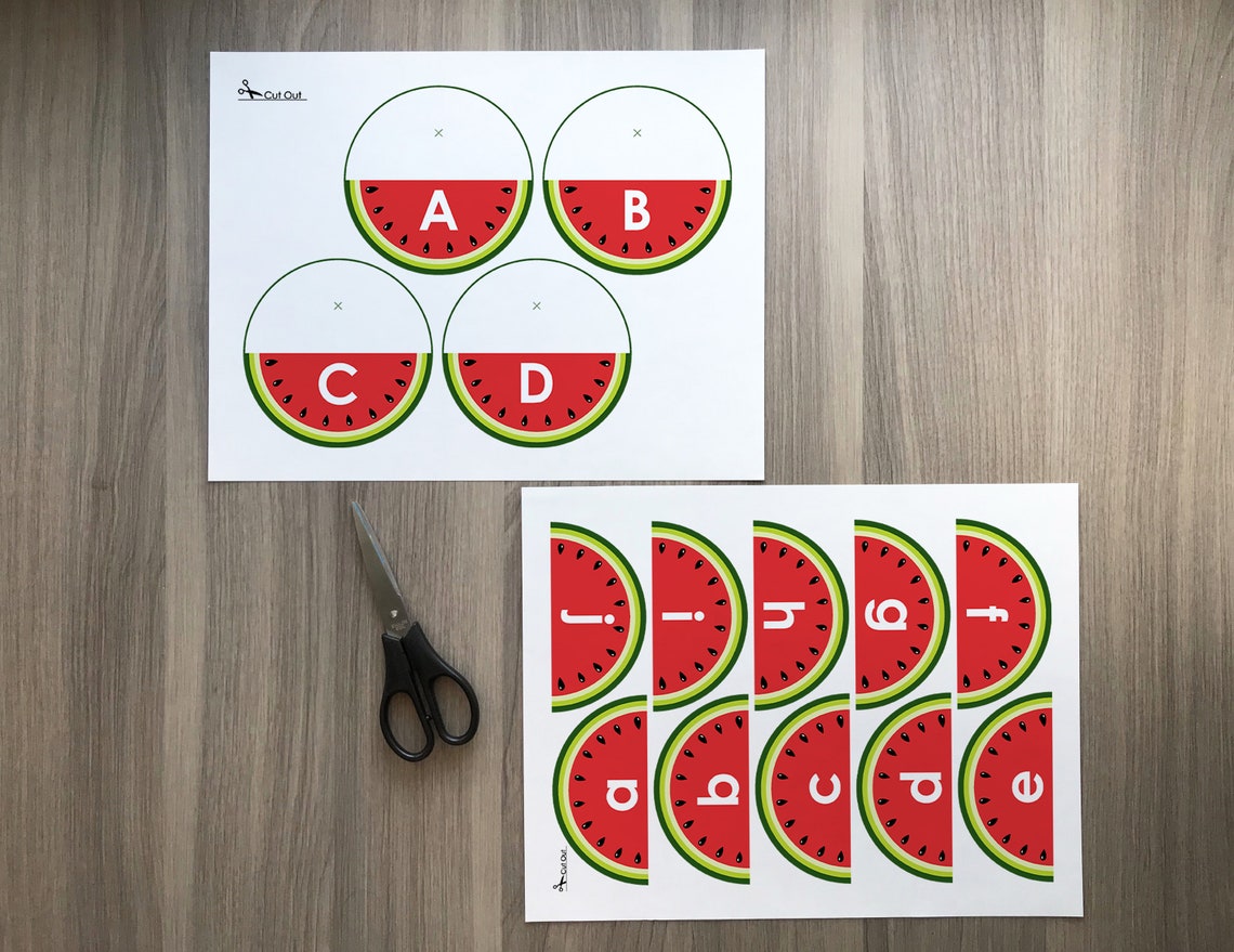 Uppercase and Lowercase Alphabet Puzzle. Printable Upper and - Etsy