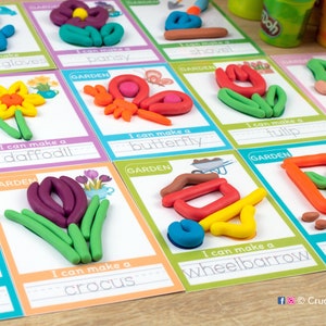 Garden Playdough Mats. Printable Play Dough Kid Activity. Toddler ...