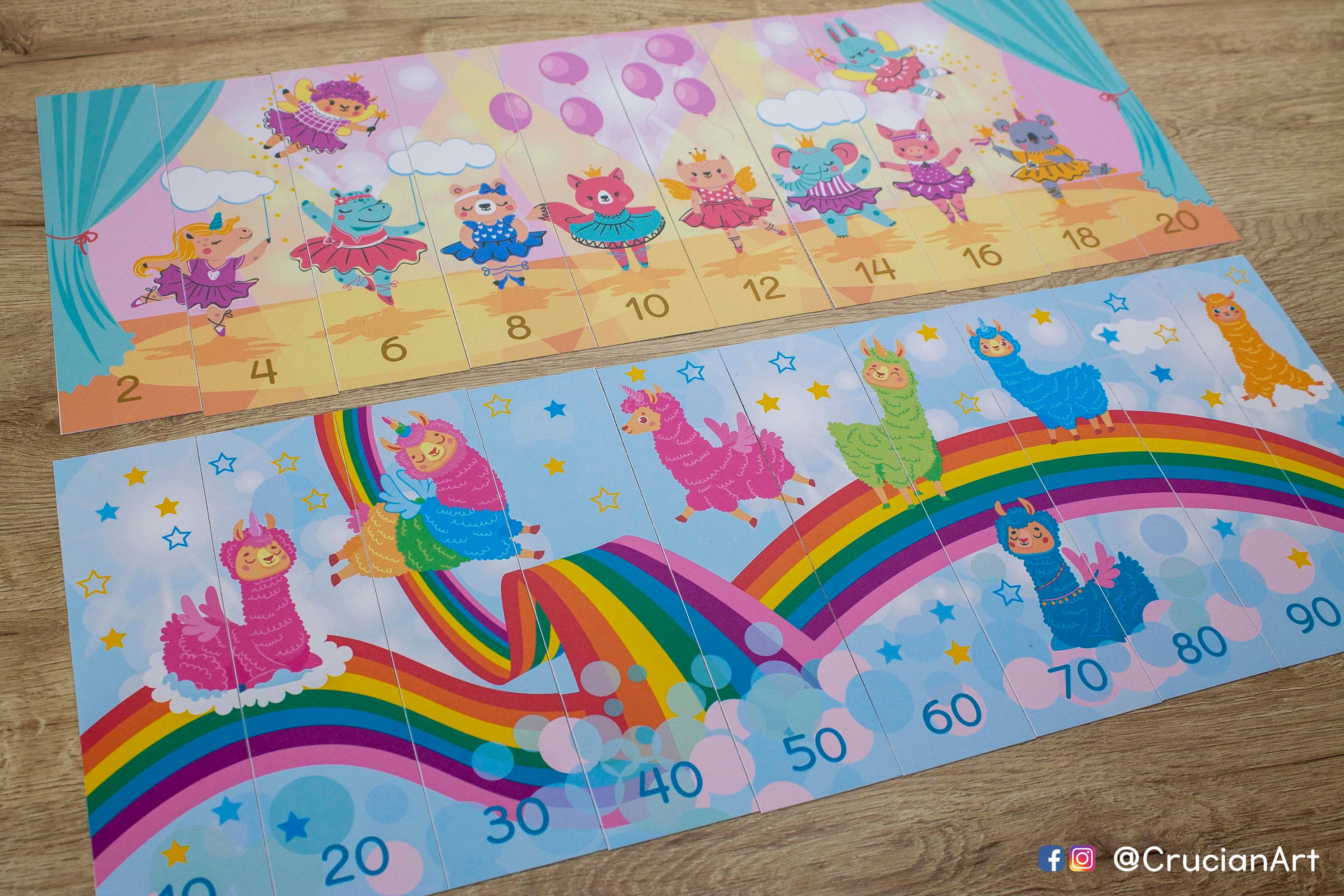 Skip Count by 2s 5s 10s. Printable Number Skip Count Puzzle | Etsy