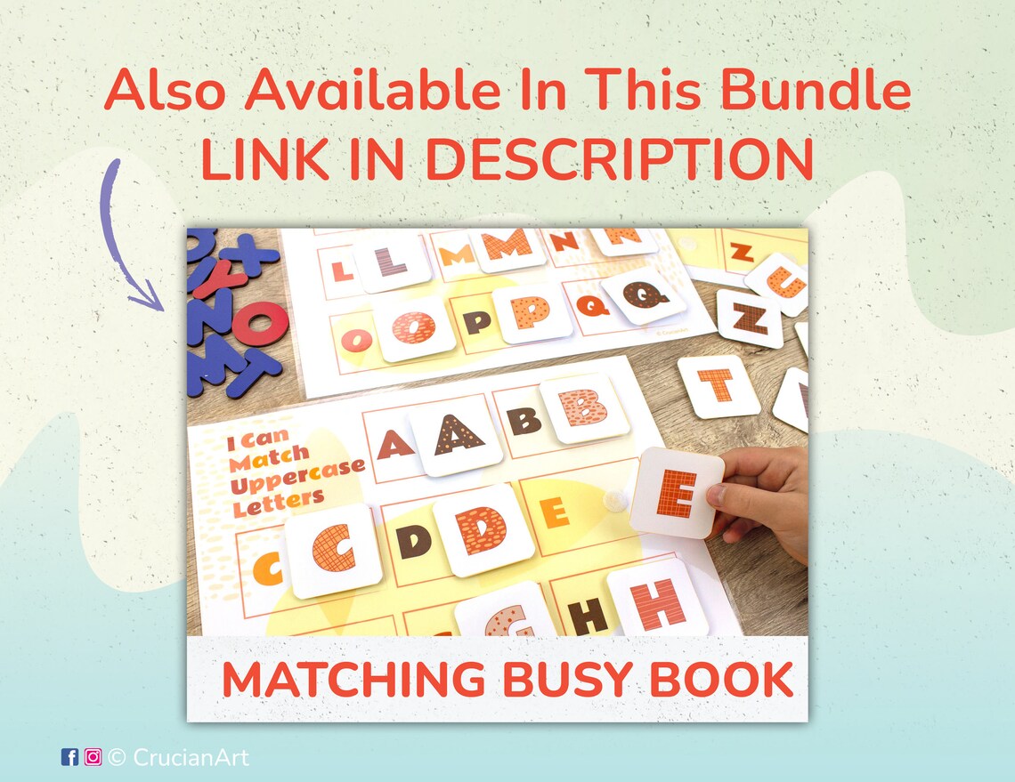 Color Matching Printable Activity. Toddler Busy Book and Learning ...