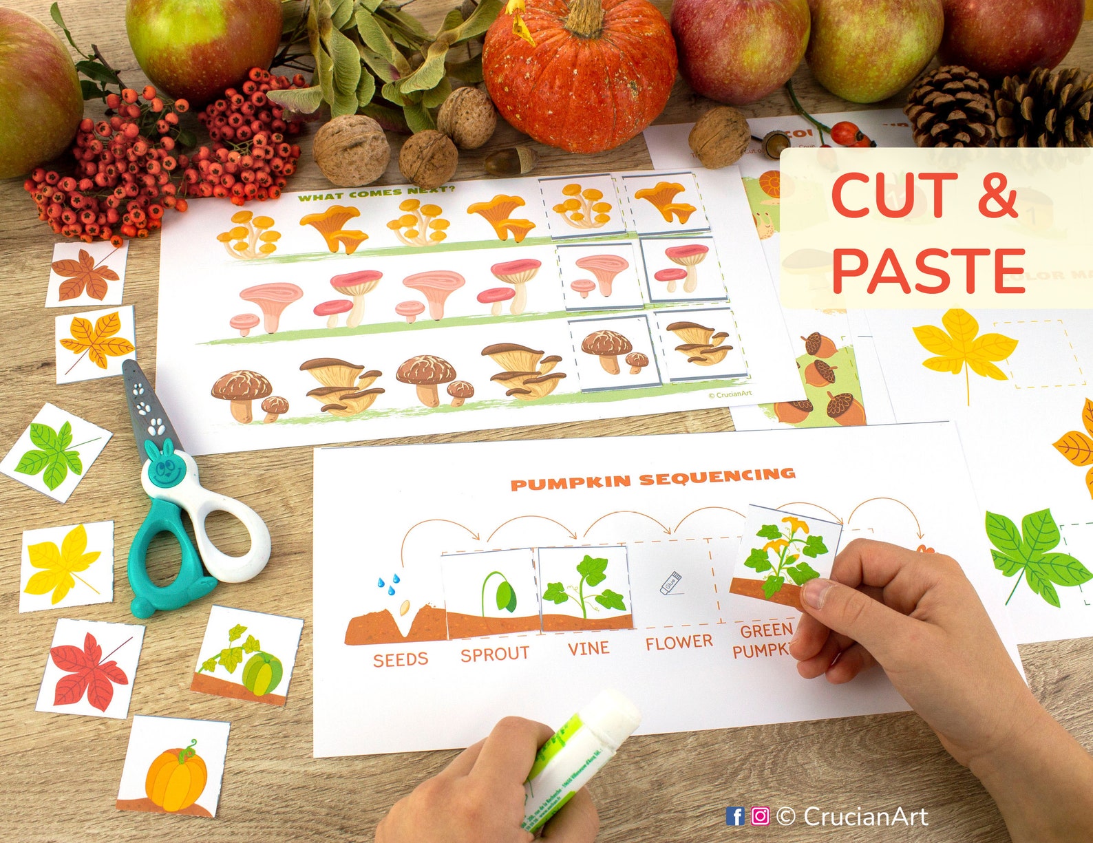 Fall Unit Printable. Autumn Preschool Pre-k Learning - Etsy